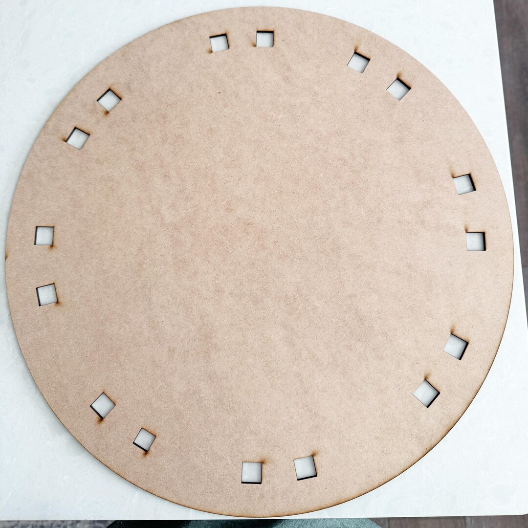Slotted Round - Craft Board - Laser Cut - Wood Cutout - DIY Craft - Etsy