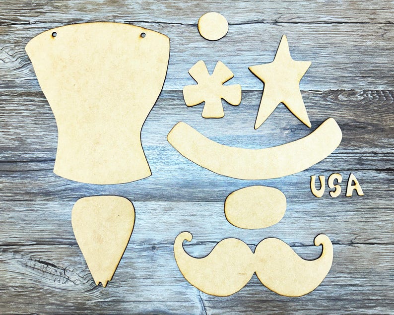 Uncle Sam Sign | 1776 | Independence Day | 4th of July | Wood Cutouts ...