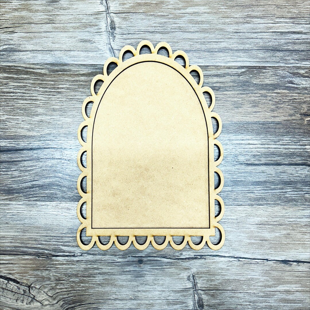Scalloped Arch Craft Board | 2-layer MDF Backer for DIY Signs, Photos ...