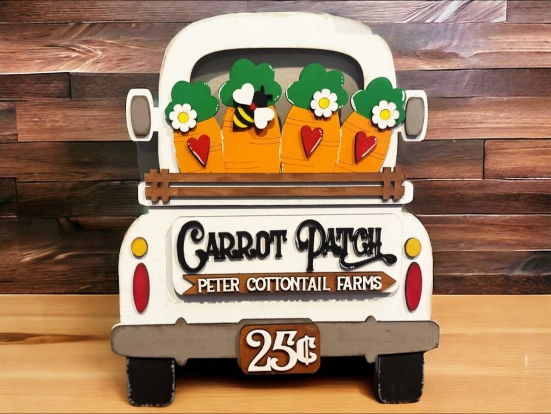 Carrot Patch Peter Cottontail Add-on | Easter Insert for Truck ...