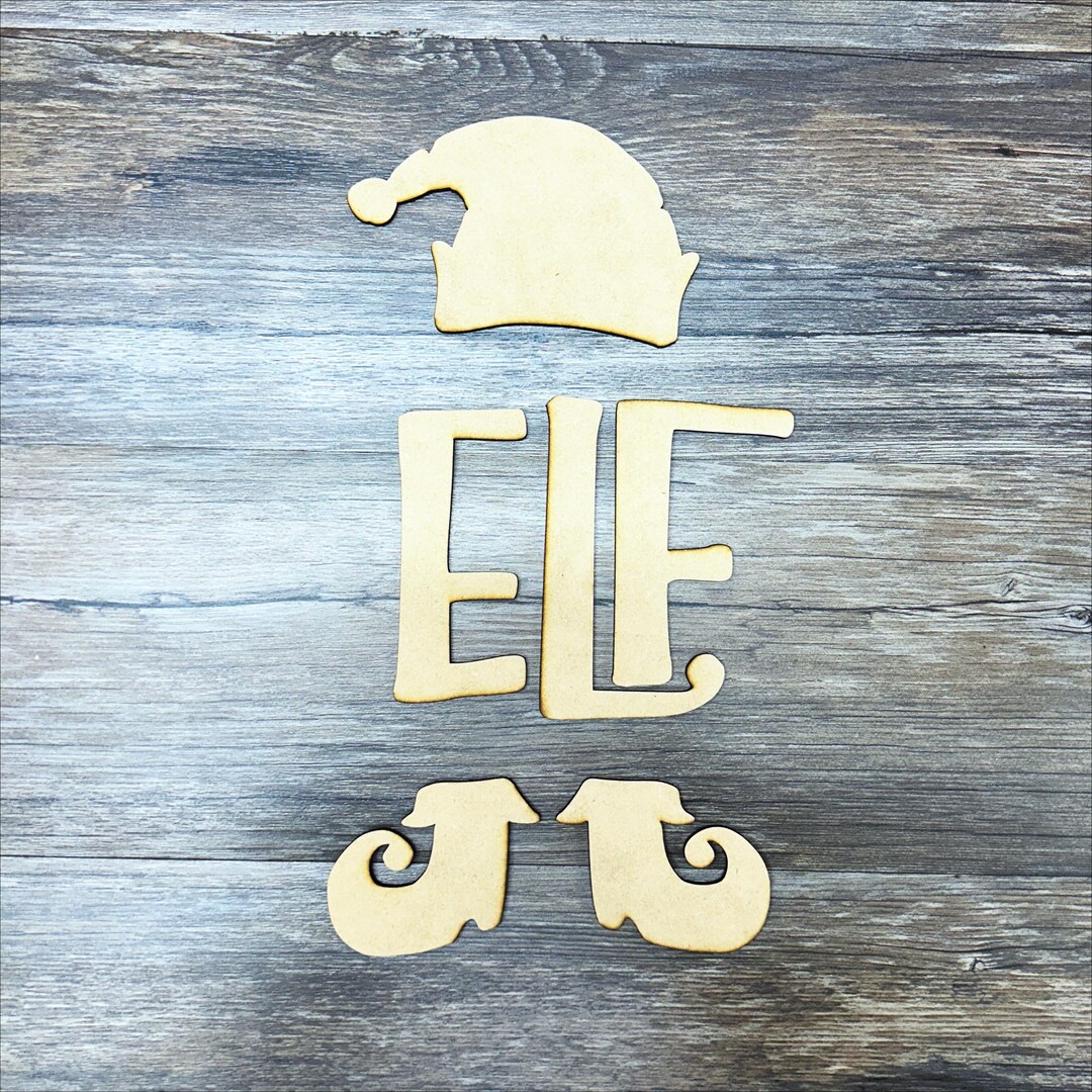 Elf Made Me Do It | Christmas | Chalk Couture | Wood Cutout | DIY Craft ...