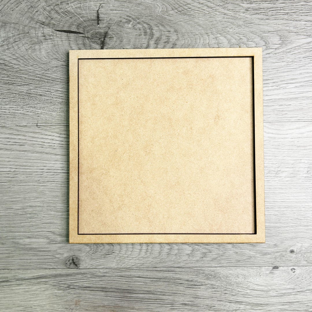 Rectangle or Square Framed Craft Board | 2-layer MDF Frame for DIY ...