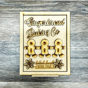 Tier Tray Bench - Gingerbread Addon - Wood Cutout - DIY Craft Kit - Etsy