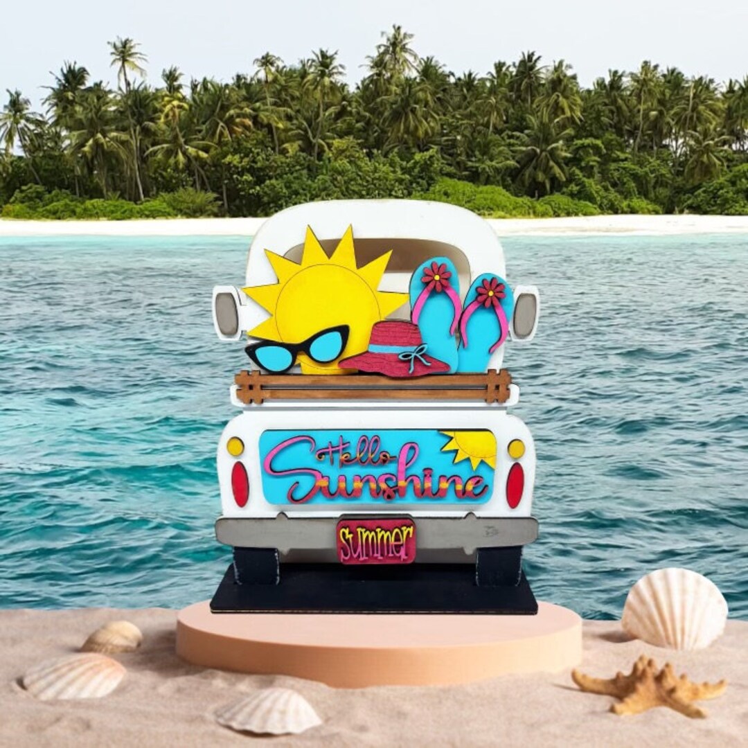 Hello Sunshine - Summer Fun - Interchangeable Vintage Truck or ...