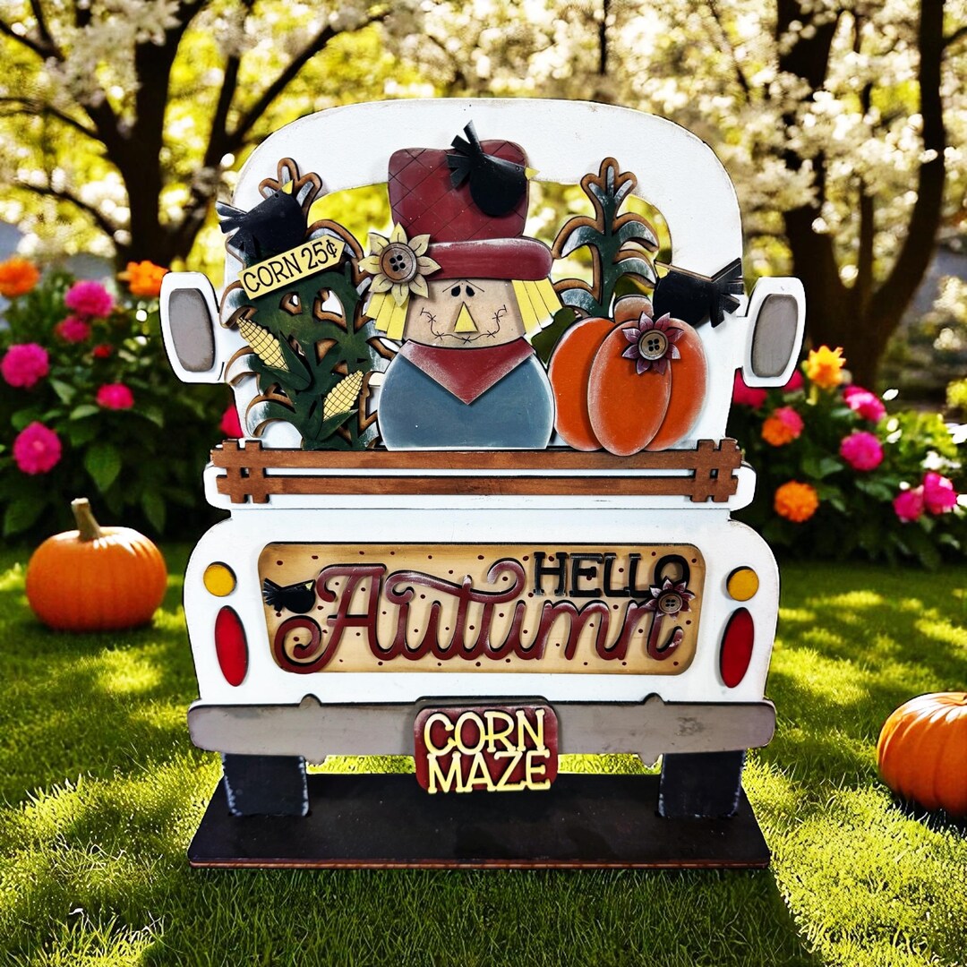 Hello Autumn Add-on | Fall Insert for Truck, Breadboard, Pallet Sign ...