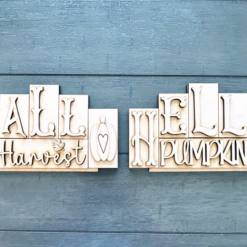 Wooden Fall Blocks - Etsy