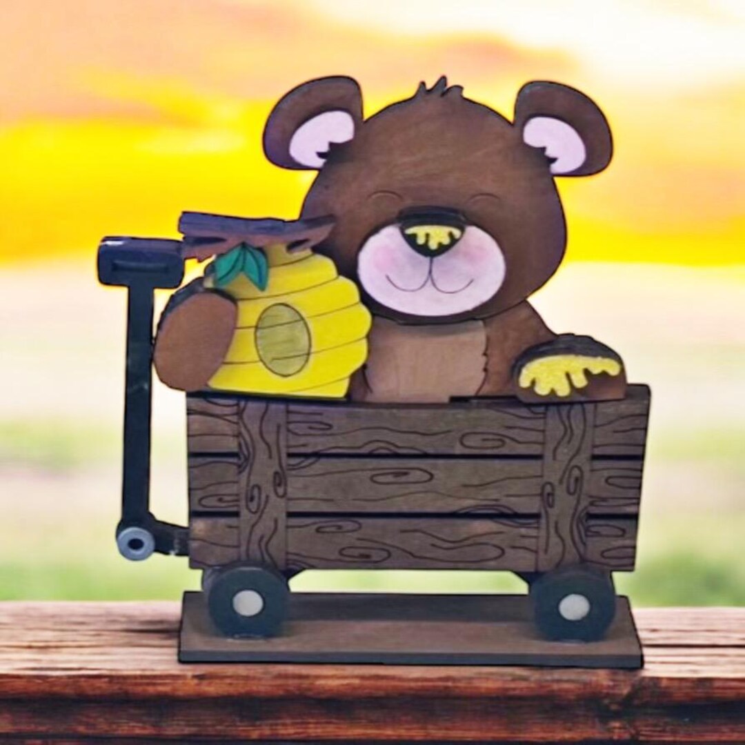 Honey Bear Mini Add-on | Bee, Honey Insert for Farmhouse Mini Basket ...