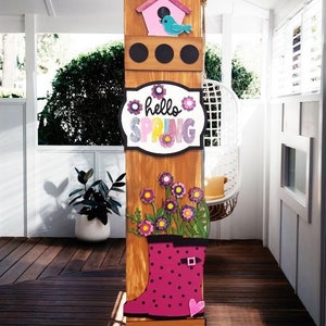 Porch Leaner - Hello Spring Rain Boots Add-on Kit - Interchangeable ...