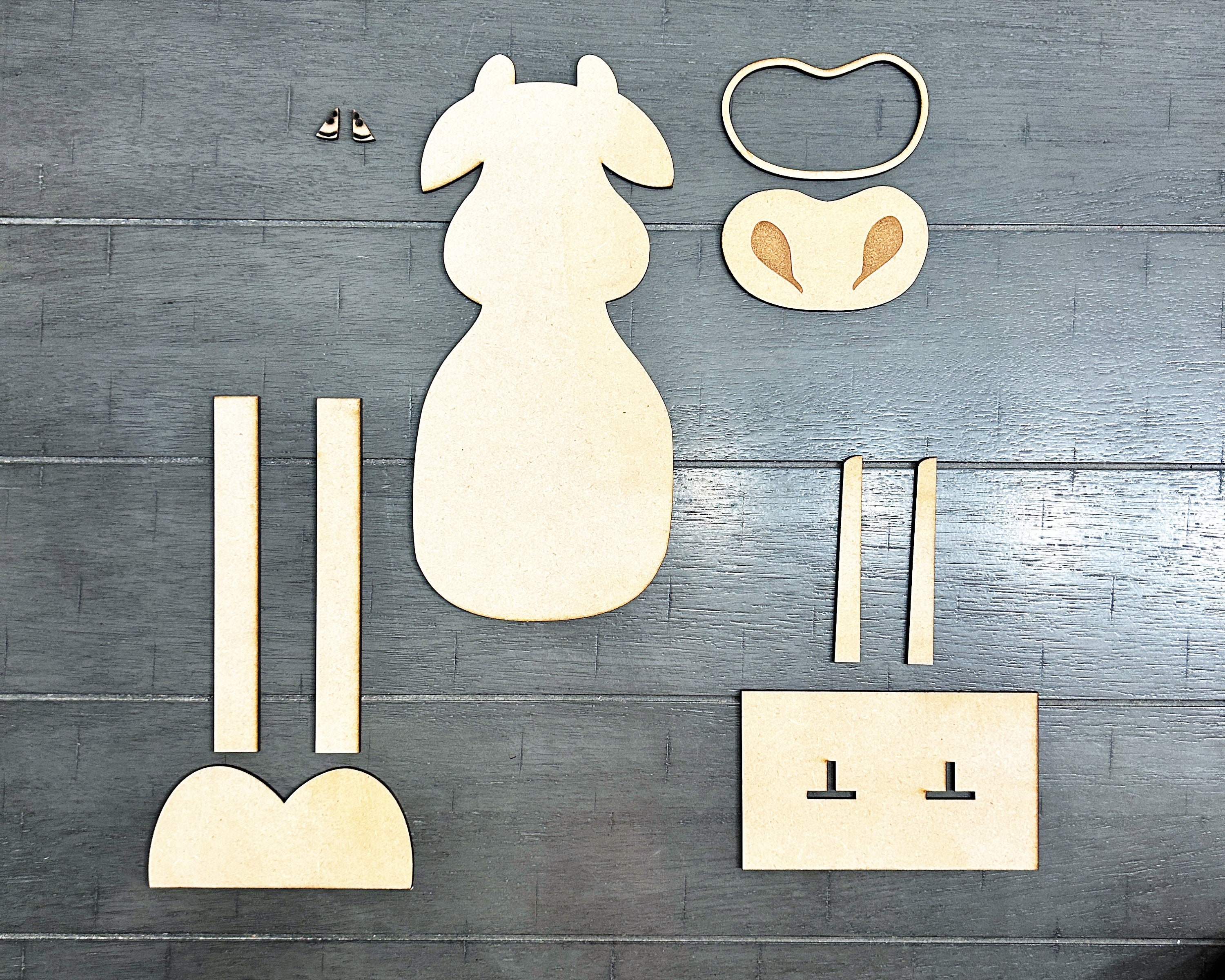 DIY Stick Leg Cow Shelf Sitter Kit | Farmhouse Porch & Entryway Decor ...