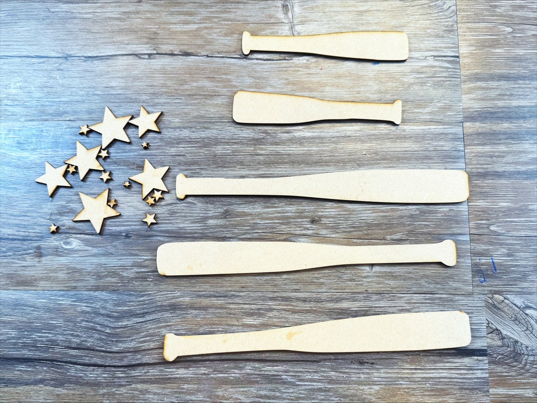 Star Spangled Batter | Chalk Couture | Wood Cutout | DIY Craft Kit for ...