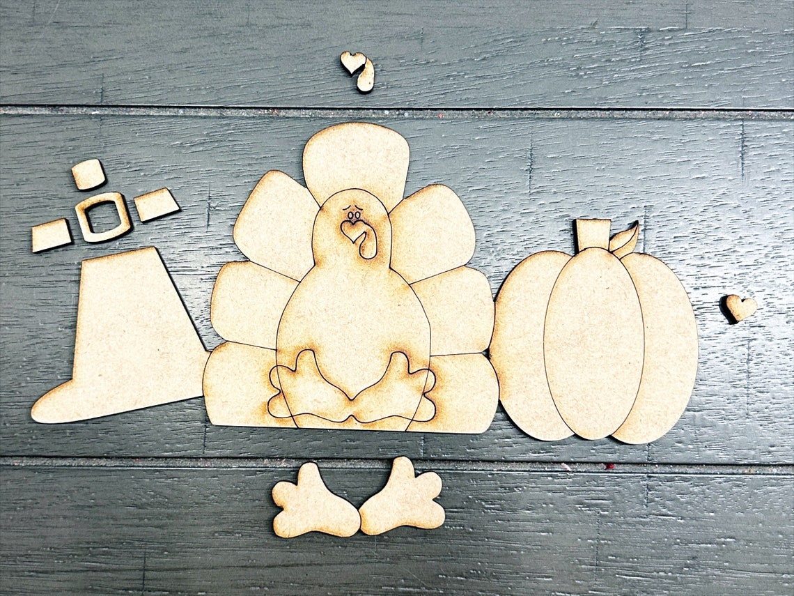 Thanksgiving Turkey Add-on | Fall Harvest Insert for Truck, Breadboard ...