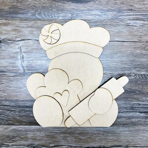 Gingerbread Baker Shelf Sitter Christmas Decor Wood Cutout DIY Craft - Etsy