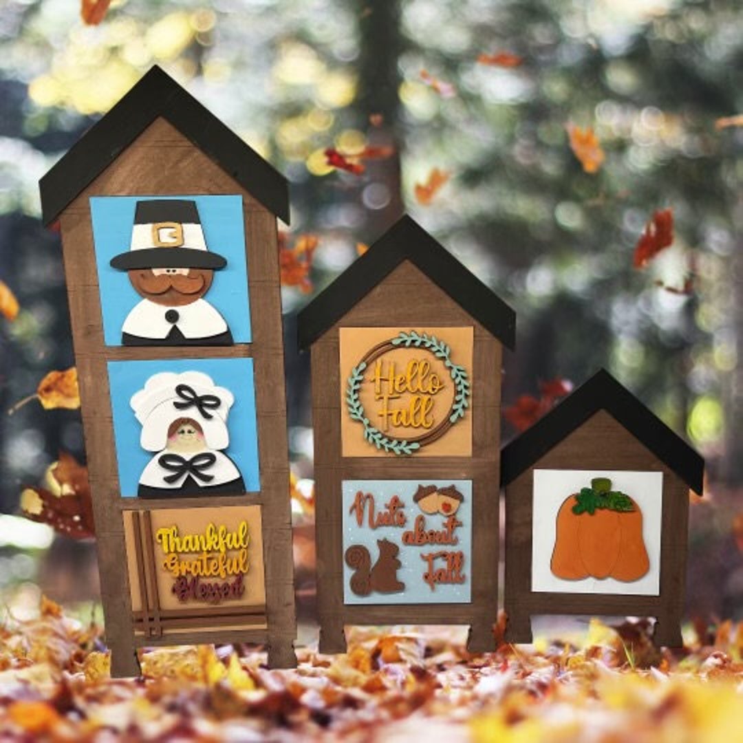 Thanksgiving Mini Sign Inserts | Gobble Gobble Turkey, Give Thanks ...