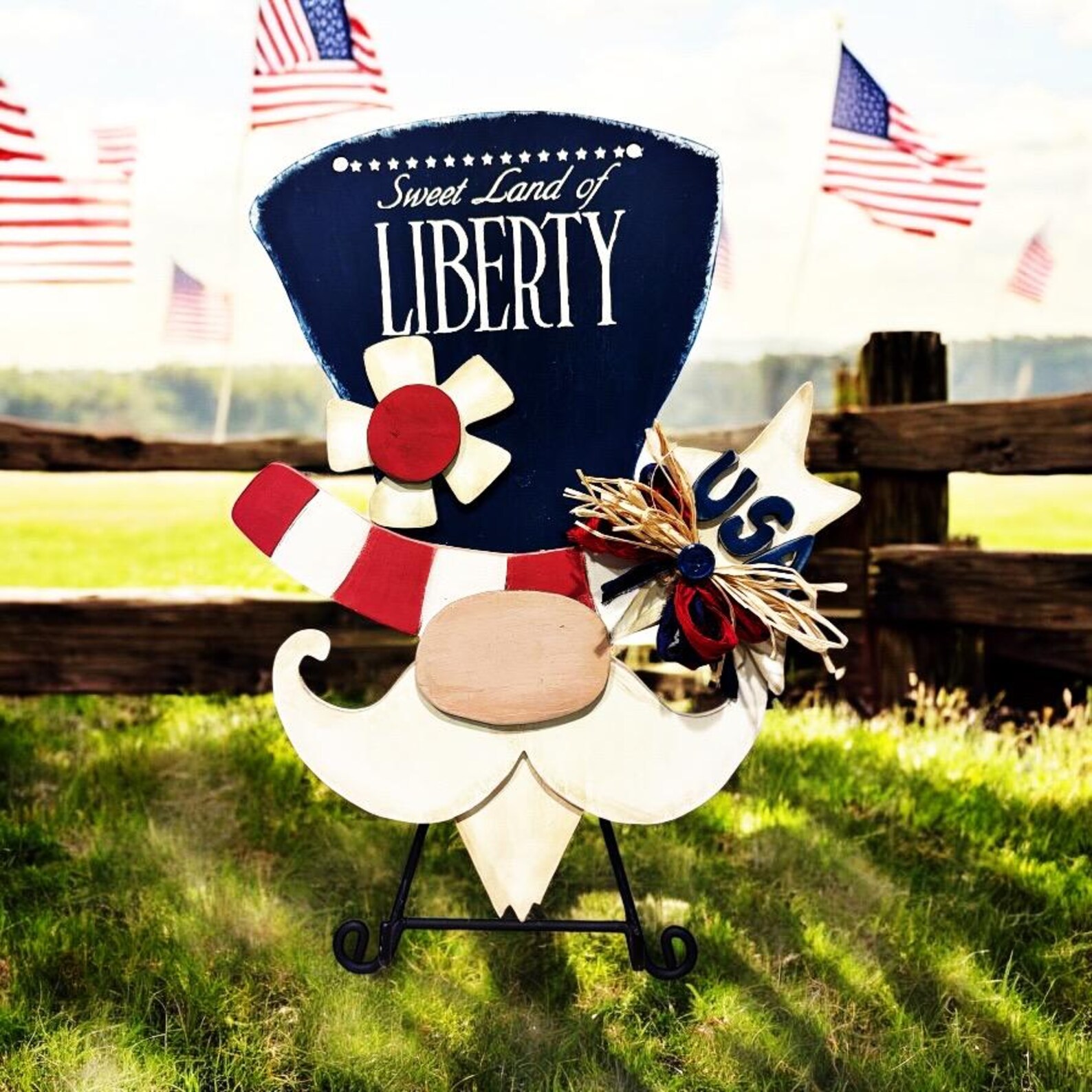 Uncle Sam Sign | 1776 | Independence Day | 4th of July | Wood Cutouts ...