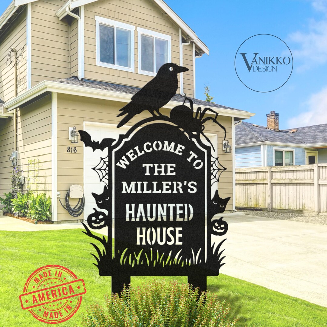 Custom Outdoor Haunted House Spooky Halloween Decor Halloween Outdoor ...