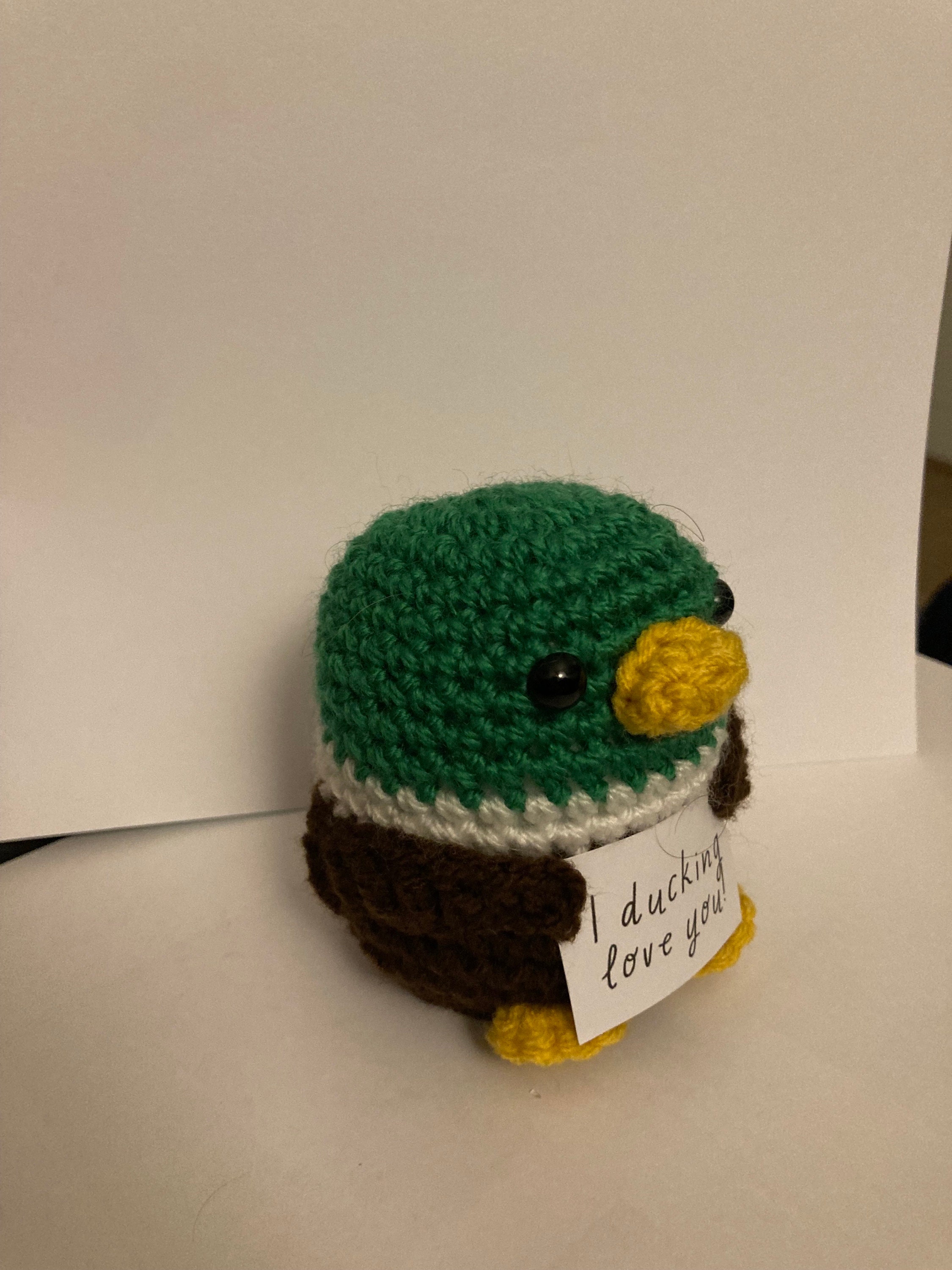Handmade Crochet Duck I Ducking Love You, Youre Ducking Awesome ...