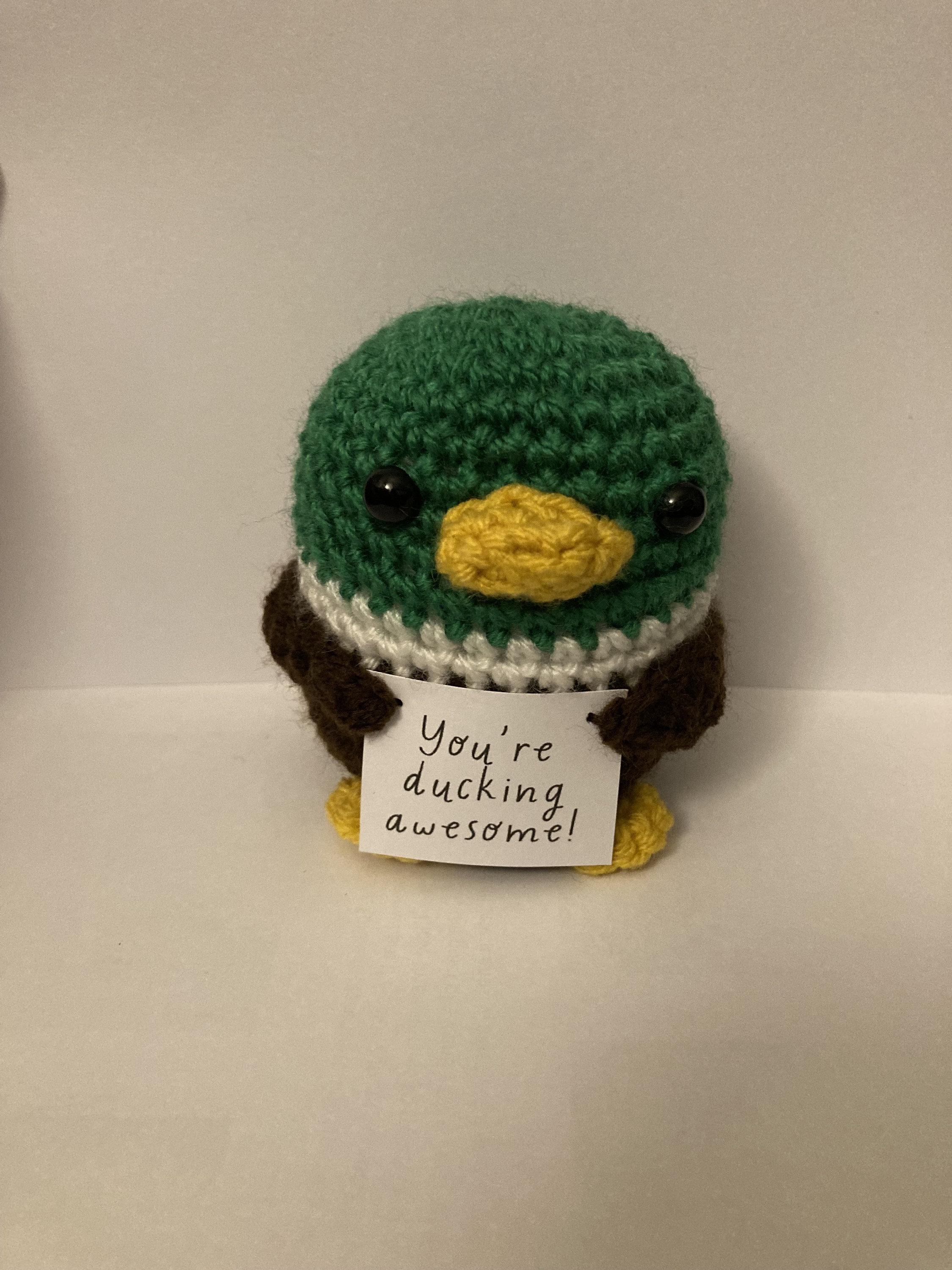 Handmade Crochet Duck I Ducking Love You, Youre Ducking Awesome ...