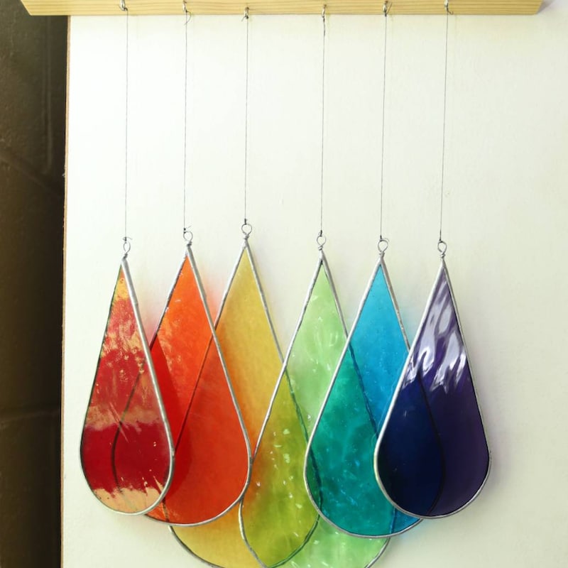 Rainbow Stain Glass - Etsy