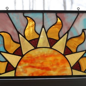 Stained Glass Sun Panel - Etsy