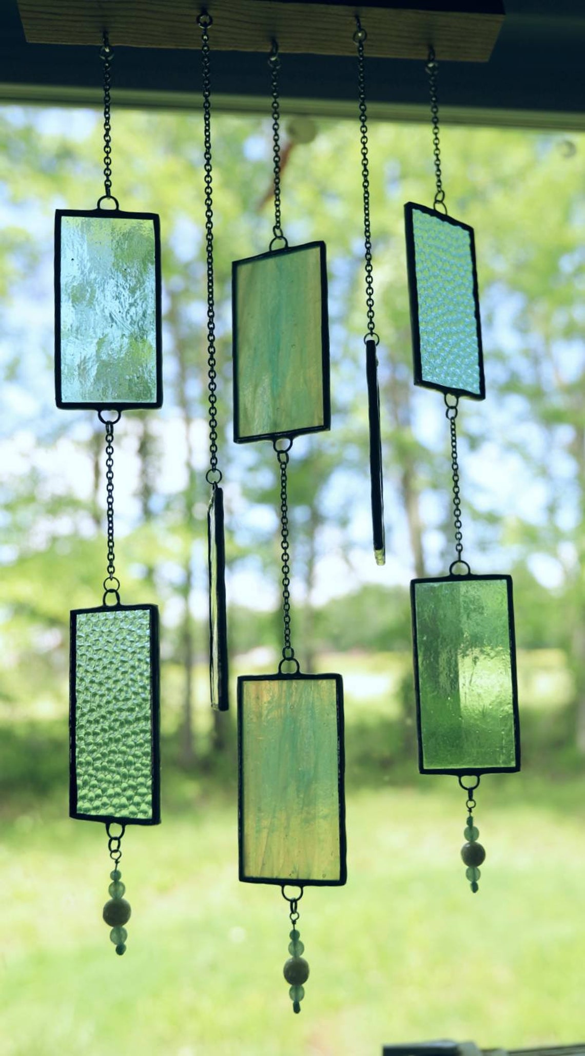 Sea Glass Mini Stained Glass Suncatcher - Etsy