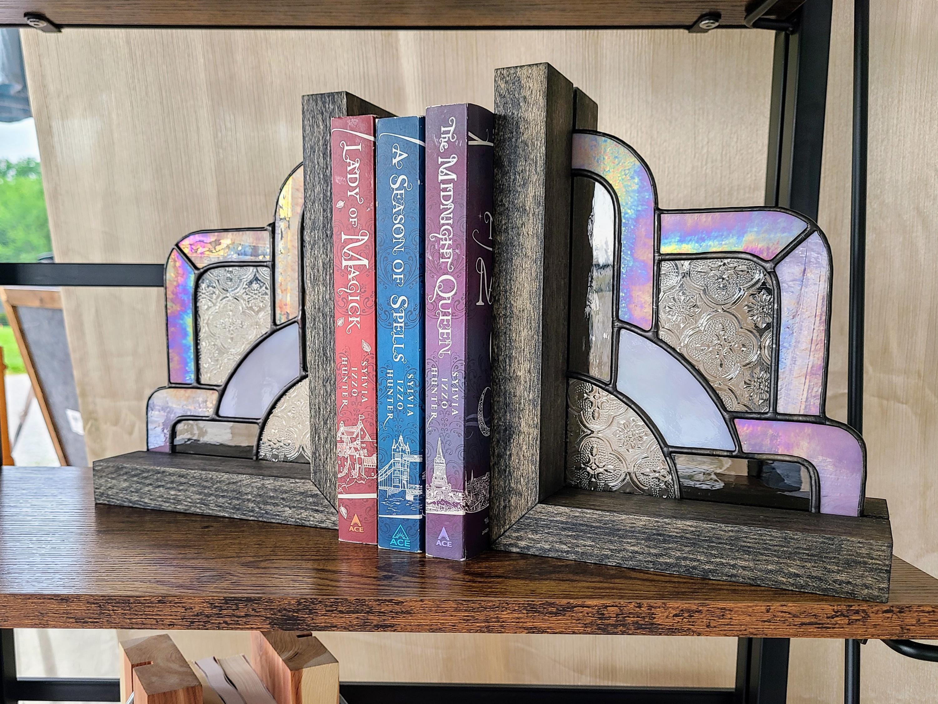 Chantilly Lace Stained Glass Bookends - Etsy