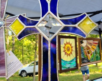 Illuminated Stained Glass Cross - Etsy