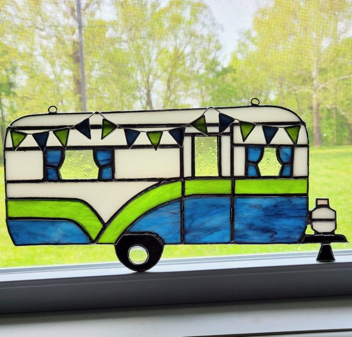 Stained Glass Mallard Camper - Etsy