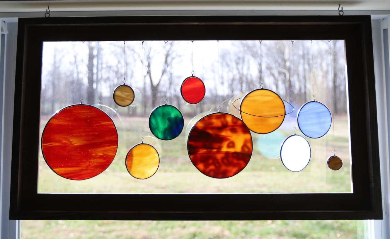 Stained Glass Solar System - Etsy