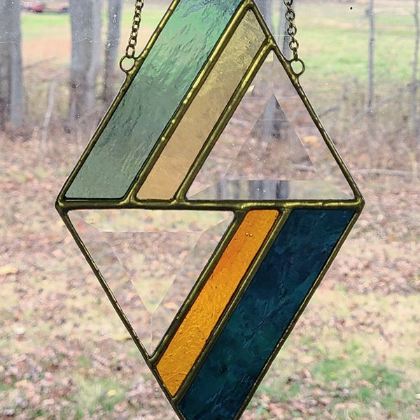 Triangle Stained Glass - Etsy