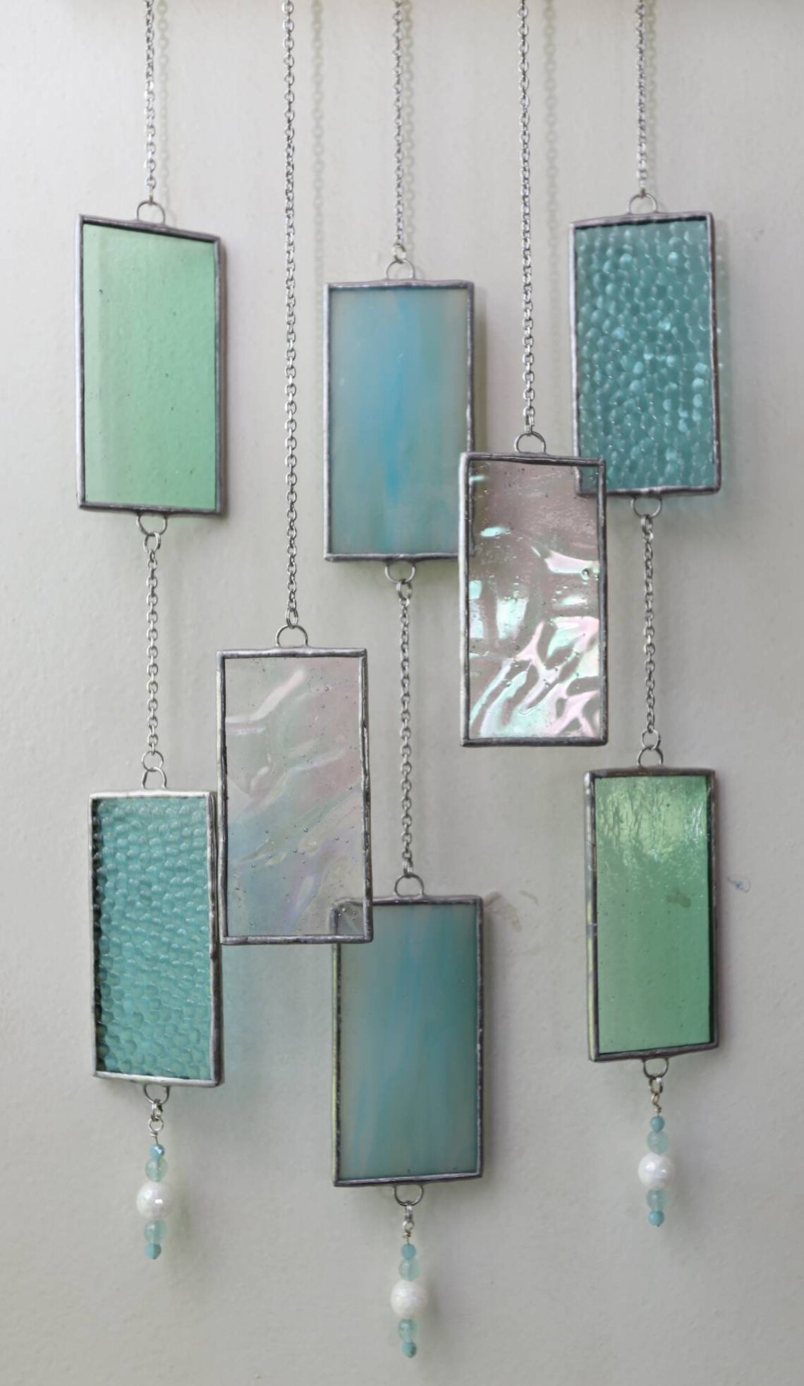 Sea Glass Mini Stained Glass Suncatcher - Etsy