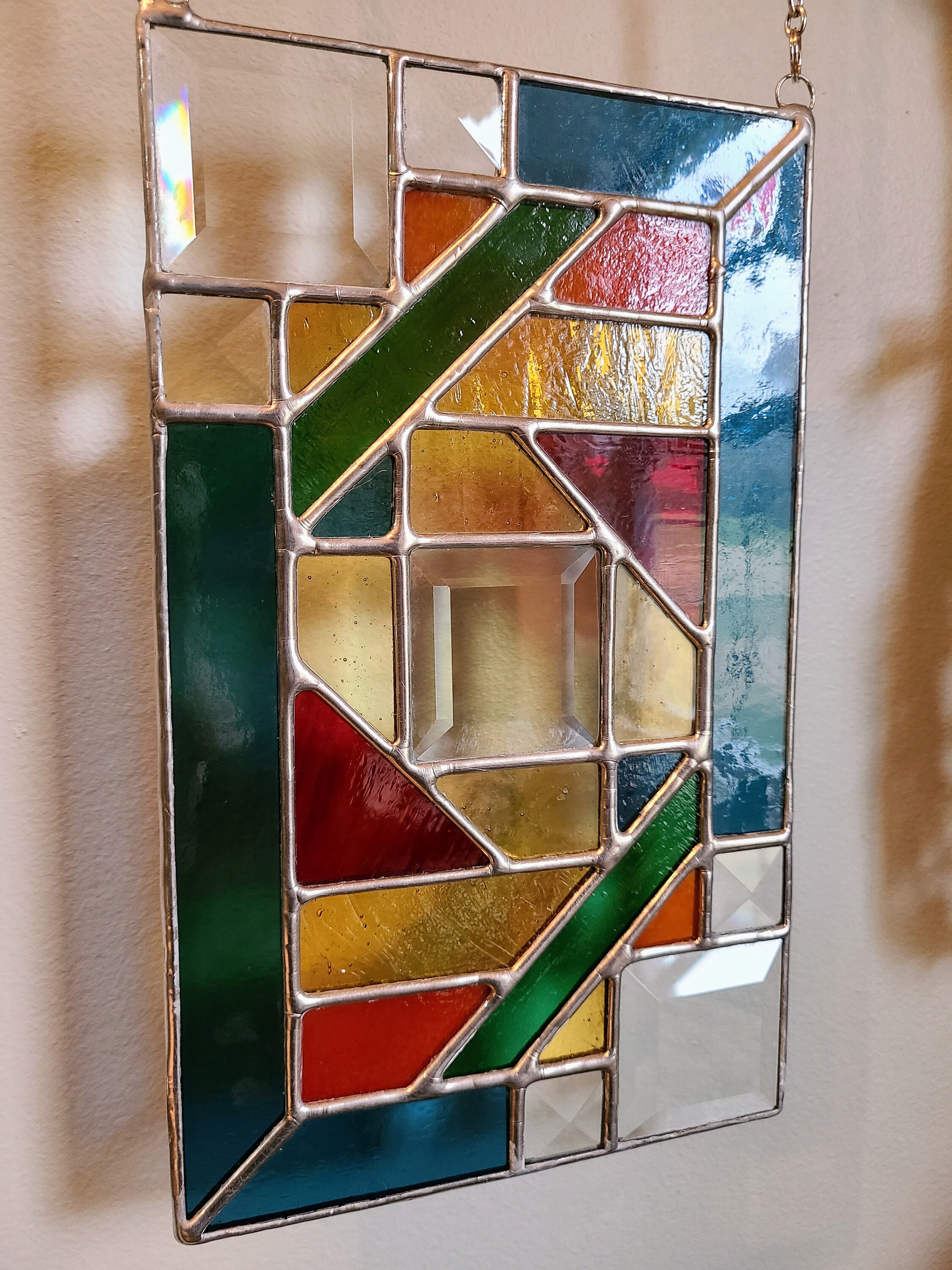 Stained Glass Primary Color Panel - Etsy