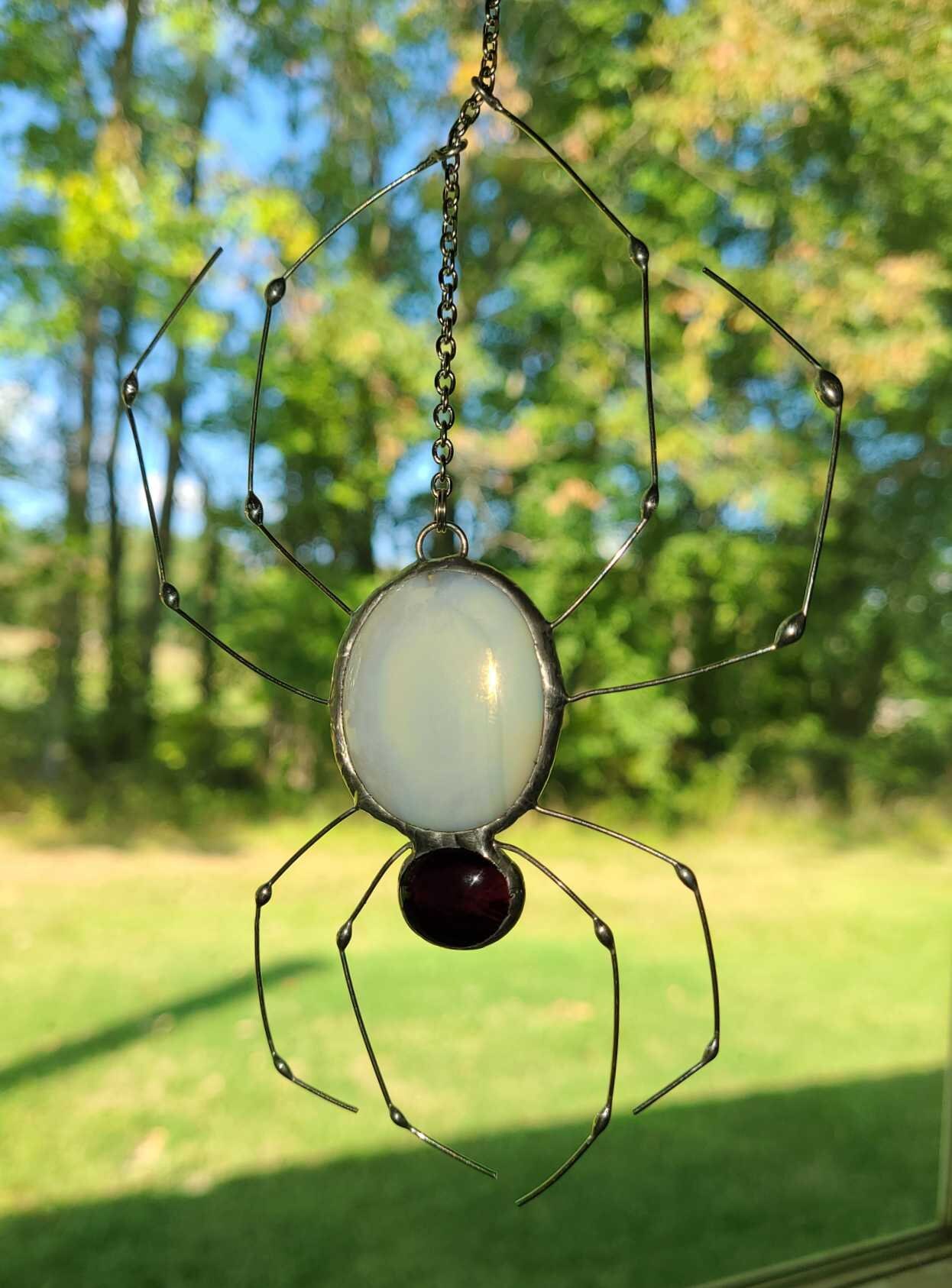 Stained Glass Spider & Web - Etsy