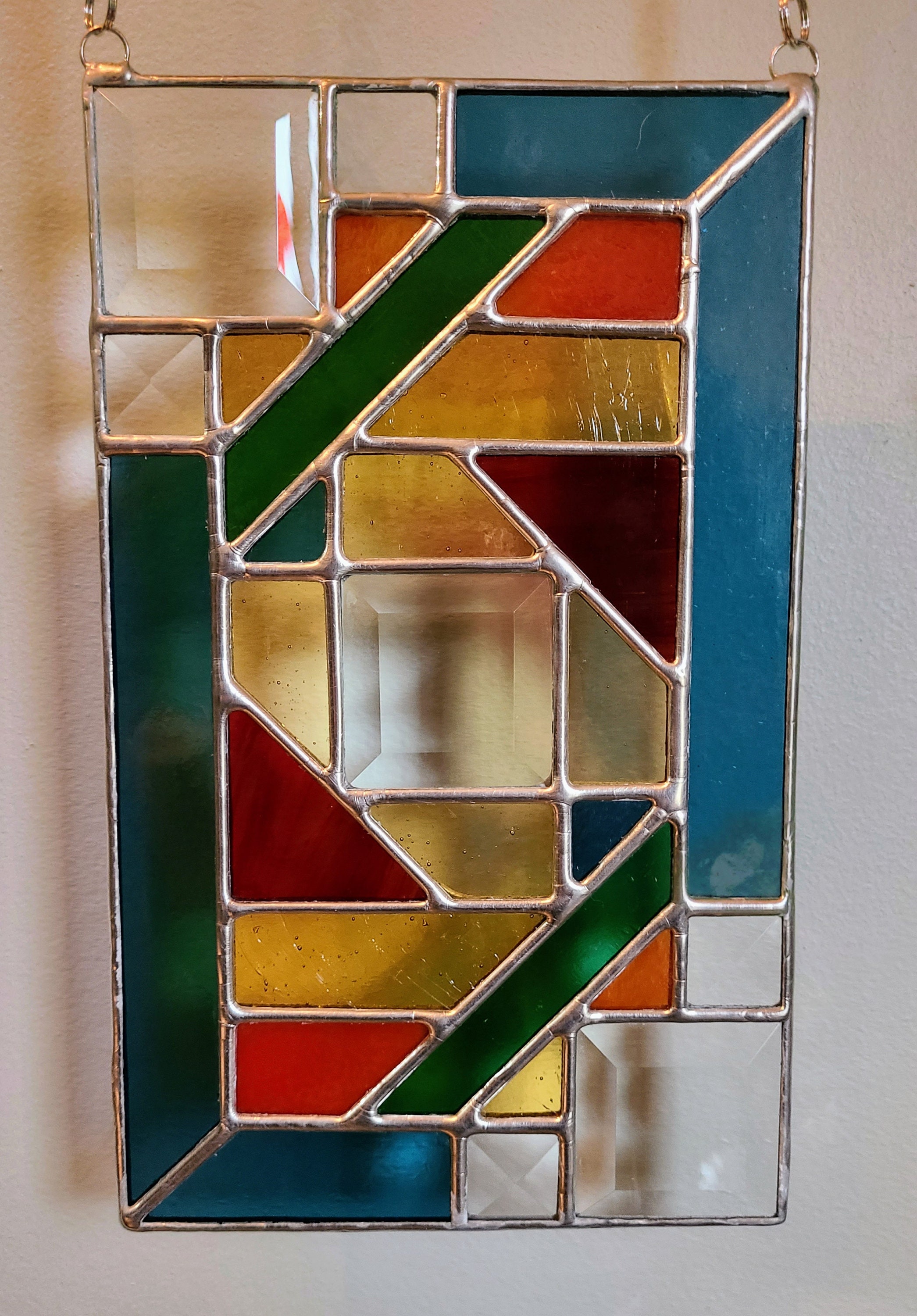 Stained Glass Primary Color Panel - Etsy
