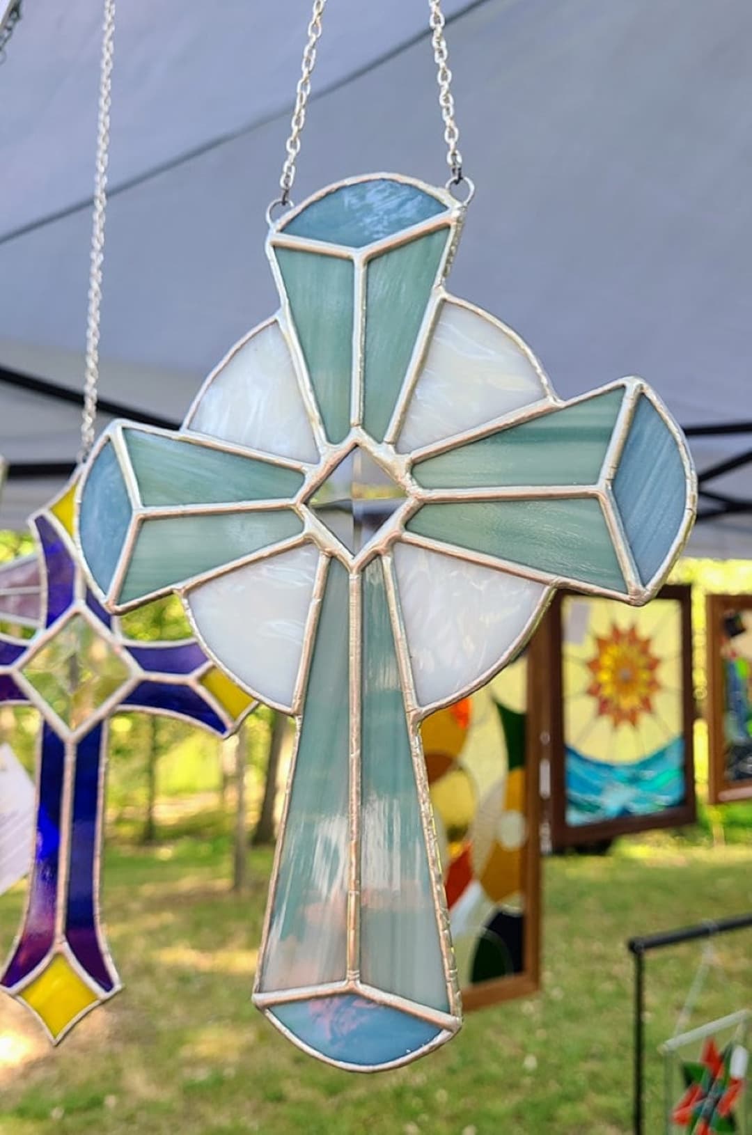 Stained Glass Cross 1 - Etsy