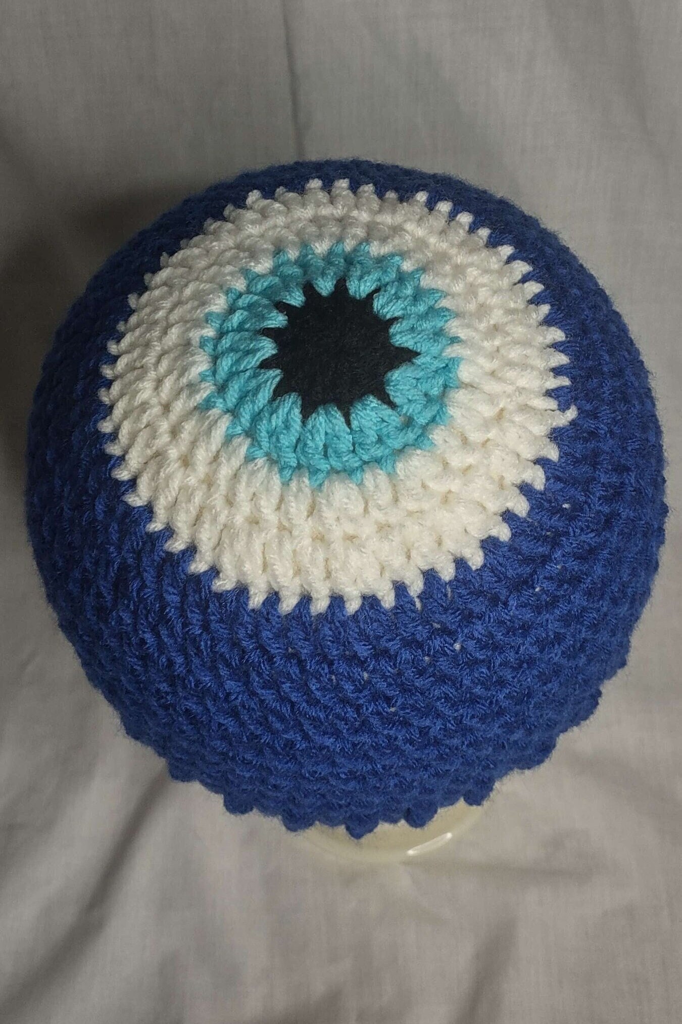 Crochet Evil Eye Beanie - Etsy