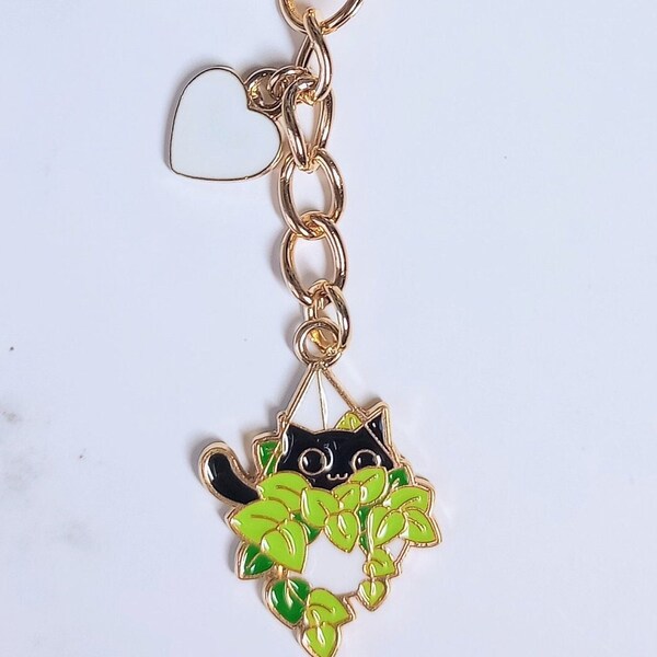 Cat Keychain - Etsy