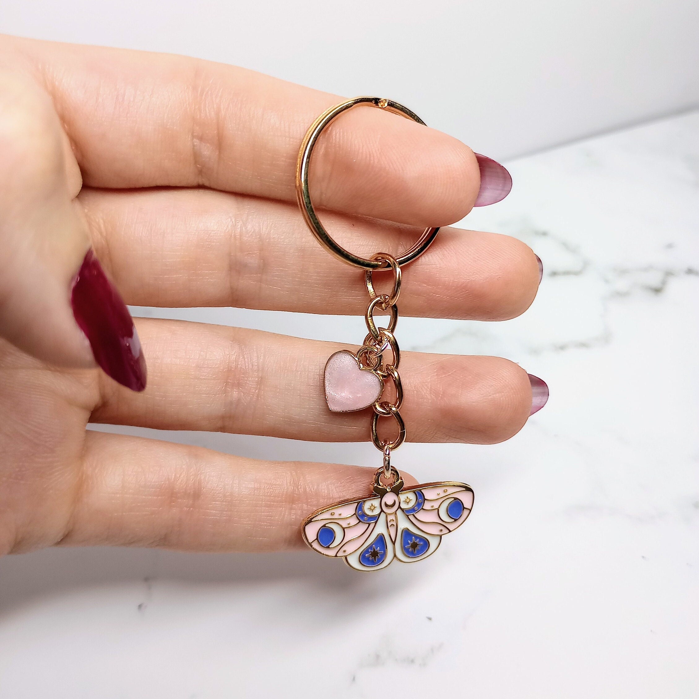 Moths Cute Moths Cute Moth Keychains Moth Keychains Moth - Etsy