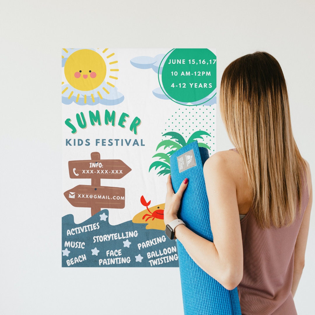 Summer Camp Brochure, Flyer Template, Summer Activities, Summer ...