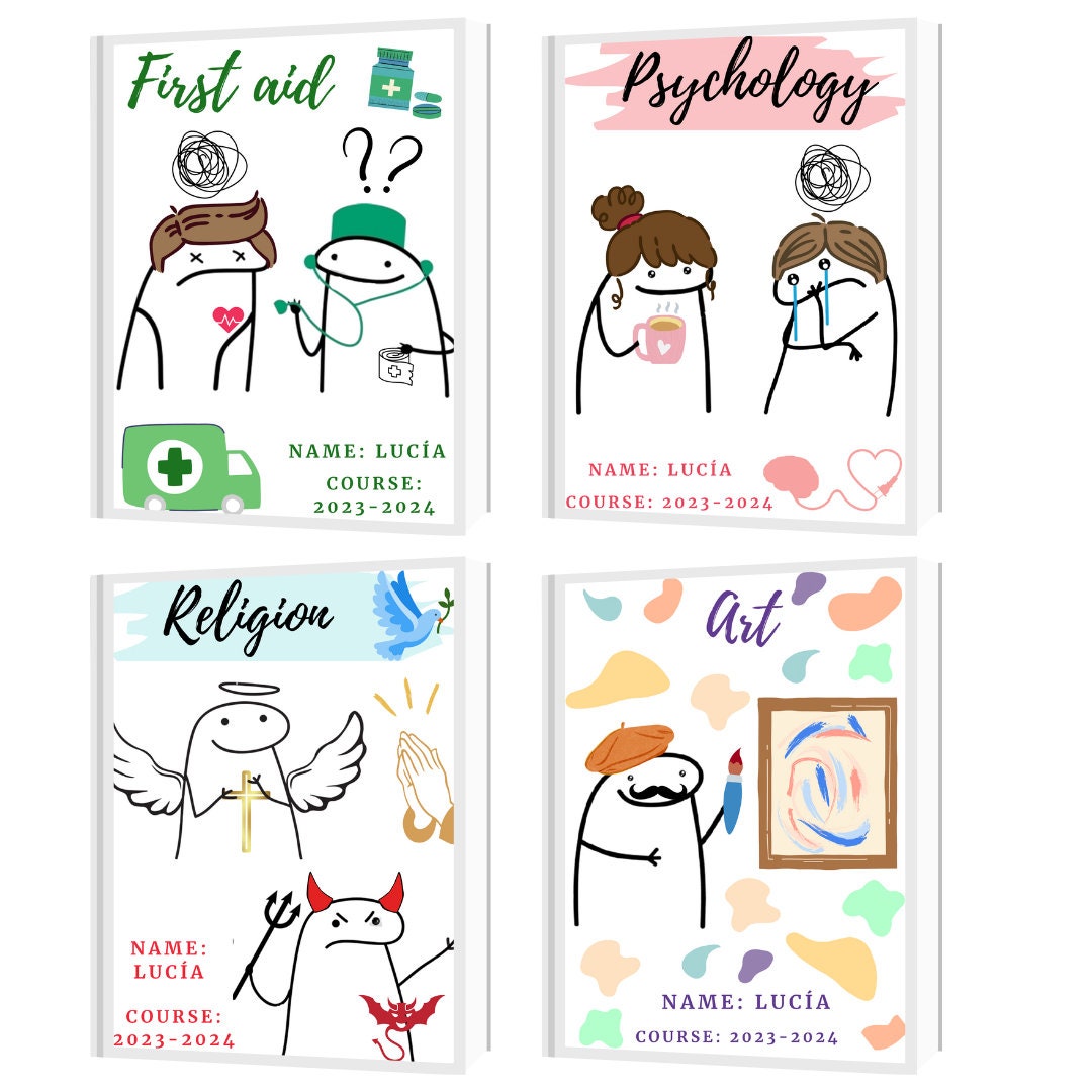 Flork Themed Notebook Covers, Flork Covers, Original School Notebook ...