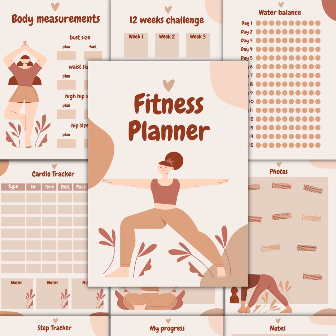 Daily Fitness Planner, Aesthetic Workout, Weekly Workout, Fitness ...