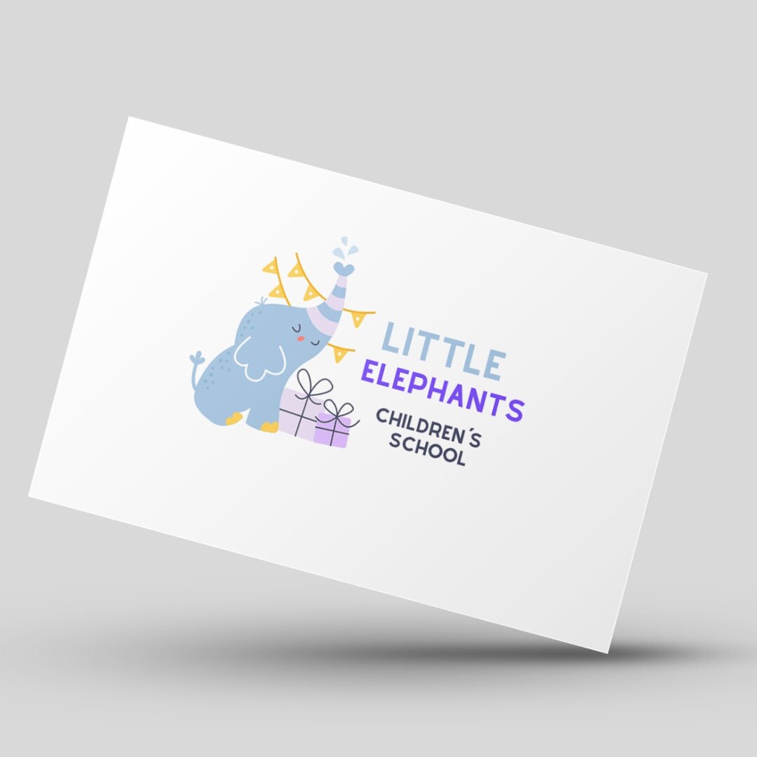 Editable Logo Template Canva Printable Editable Colorful Logo Kids Logo ...
