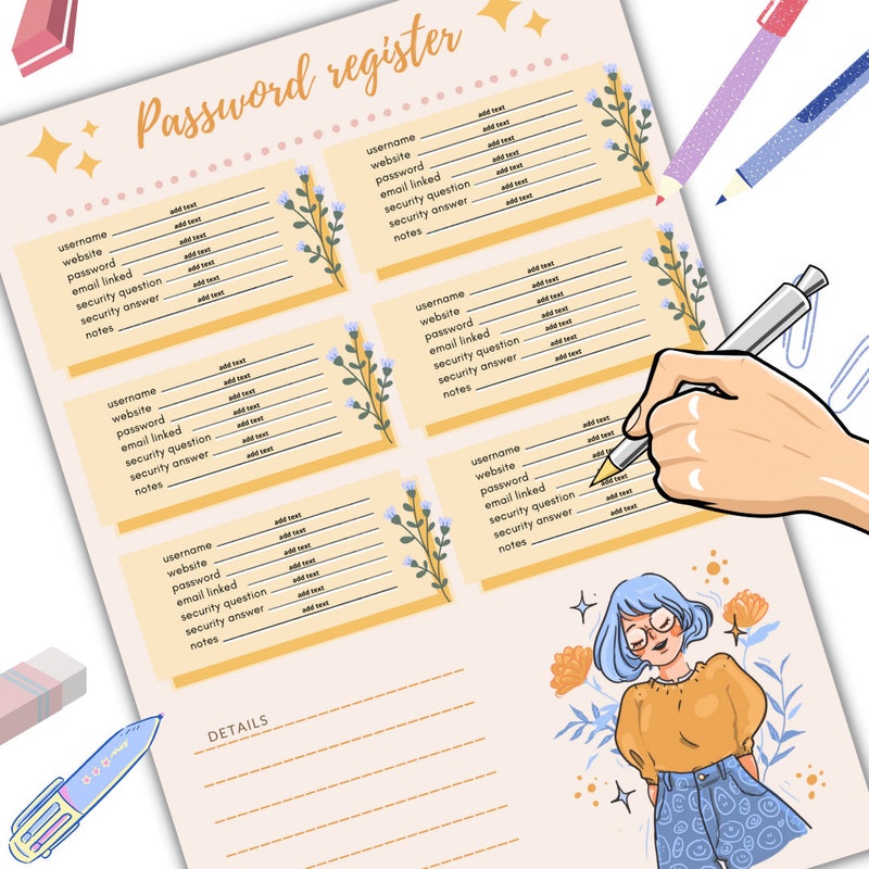 Password Notebook - Etsy