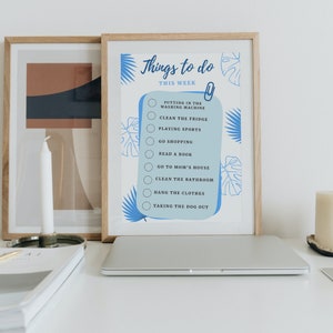 Checklist Printable, to Do List, to Do Chart, to Do Planner, to Do ...