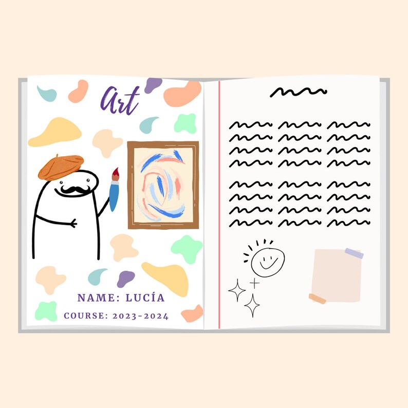 Flork Themed Notebook Covers, Flork Covers, Original School Notebook Covers, Book Jackets, Flork ...