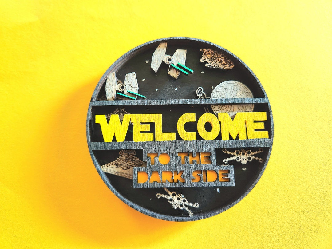 Premium Galactic Star Wars Welcome Sign Hand Crafted Custom Made Sign ...