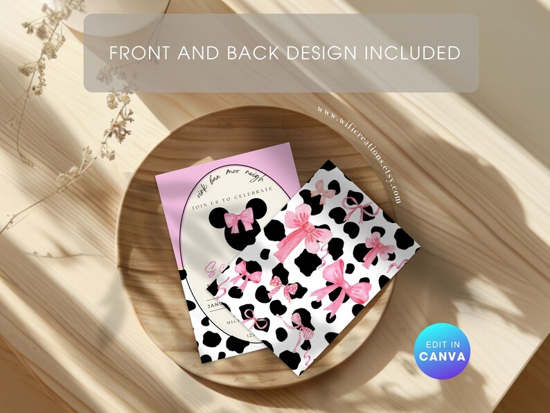 Minnie Mouse 1a invitación de cumpleaños, primera fiesta de rodeo ...