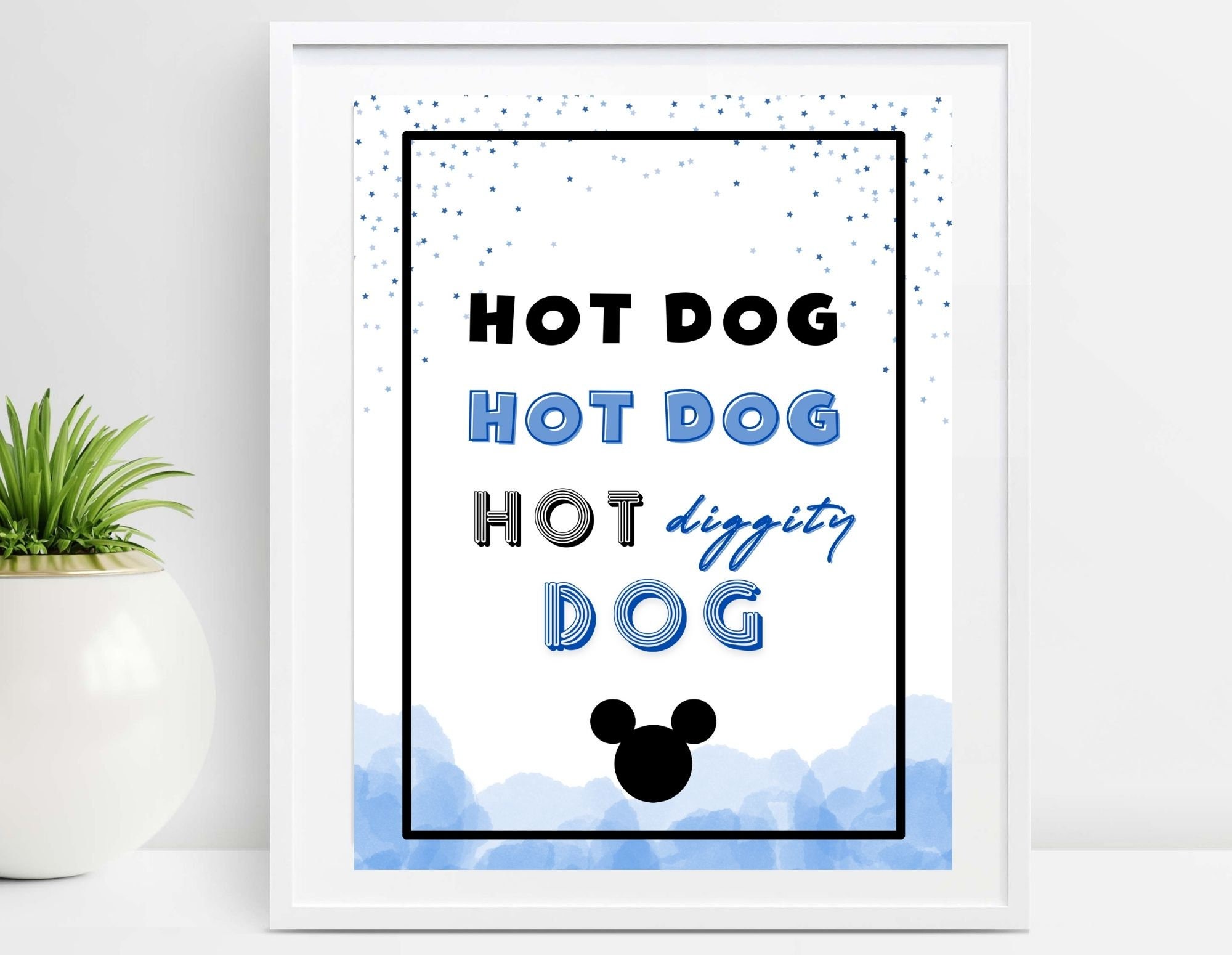 Mickey Mouse Invitation Bundle Mickey Mouse Birthday Bundle Blue Mickey ...