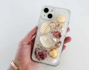 Celestial Shell Stone Mosaic Decoden Phone Case - Etsy