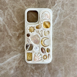 Celestial Shell Stone Mosaic Decoden Phone Case - Etsy