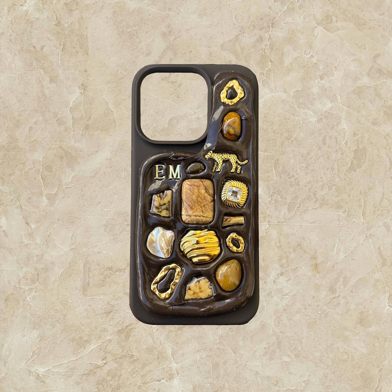 Mosaic Phone Case Brown - Etsy
